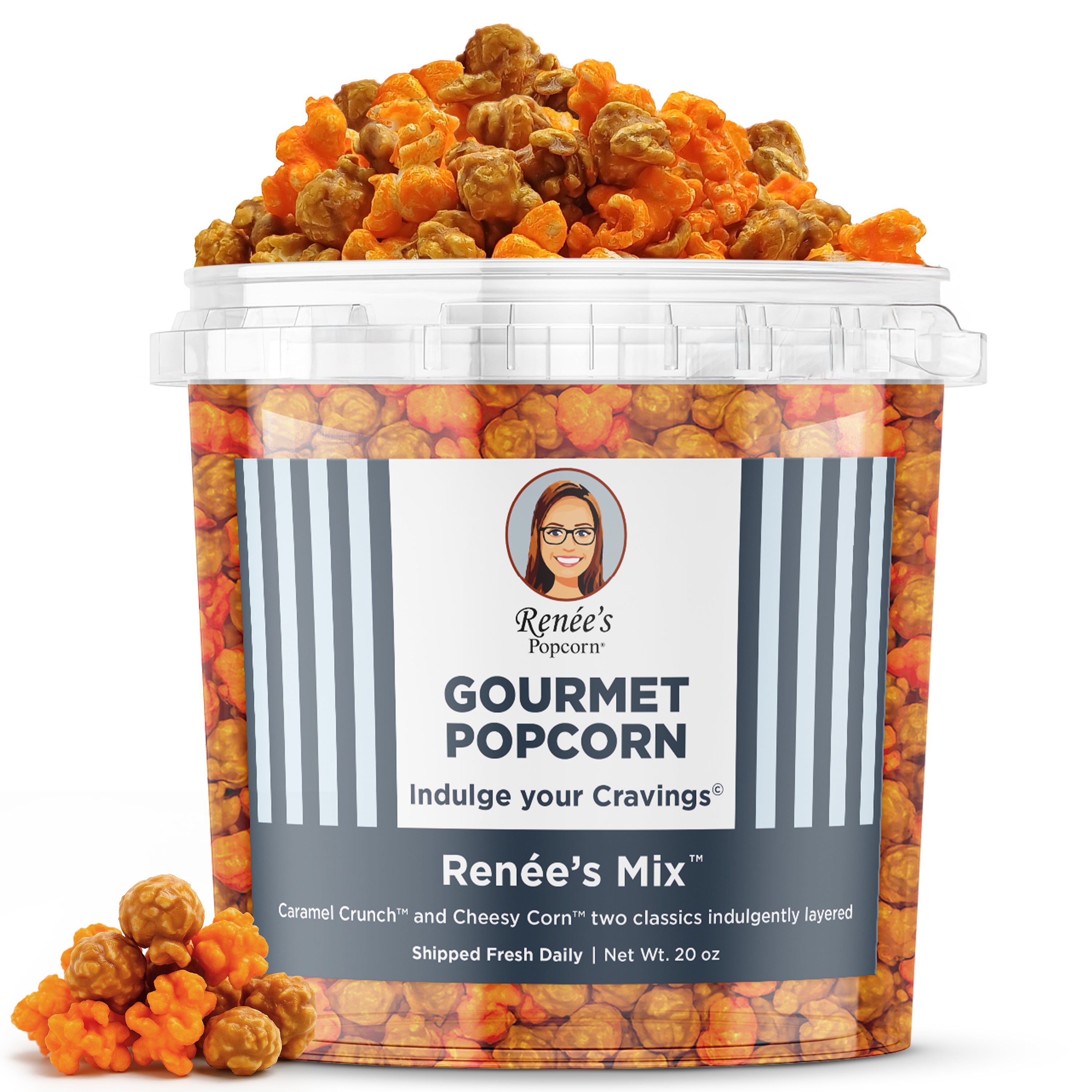 Renée's Mix™ CheesyCorn & CaramelCrunch Gourmet Popcorn 1.1 Gallon ...