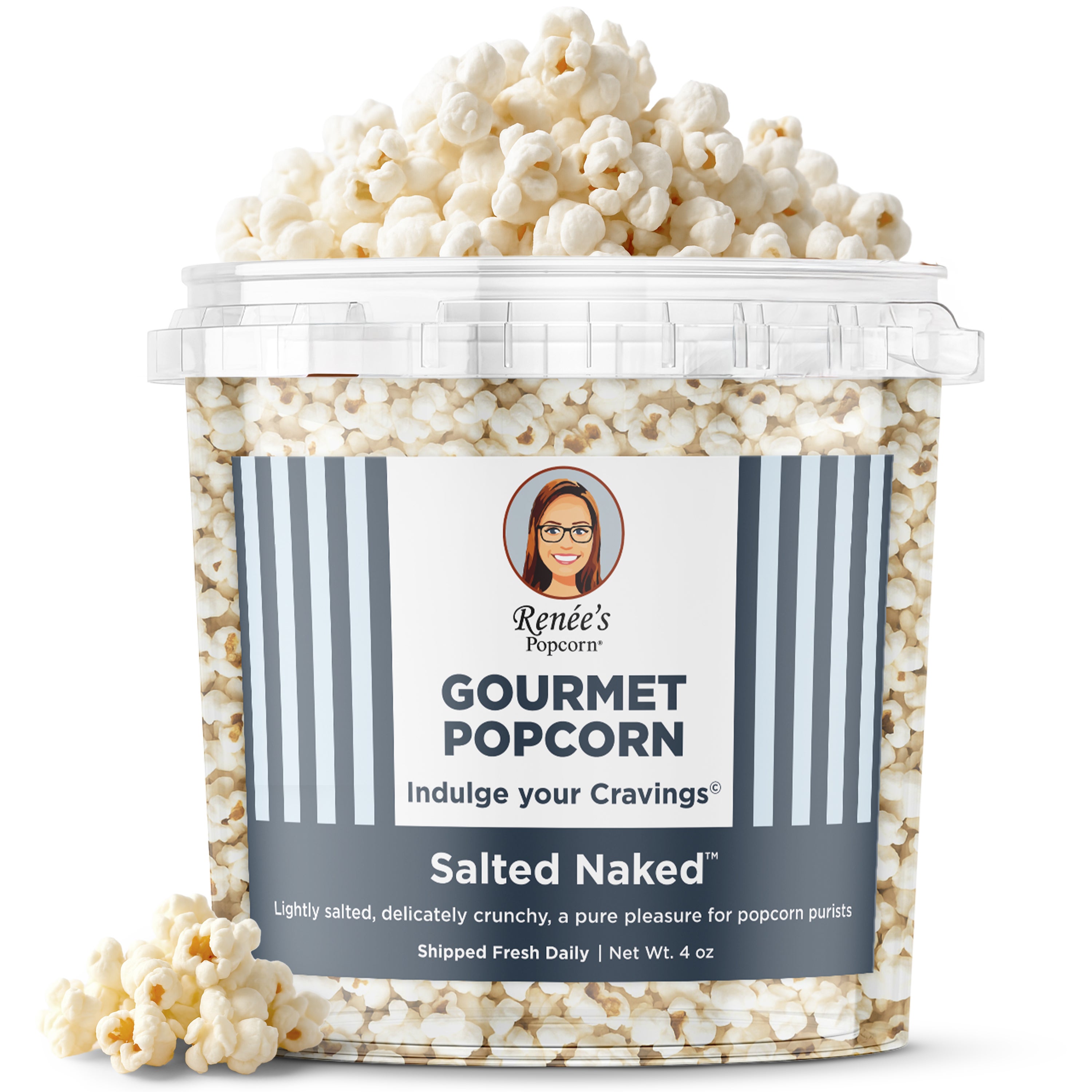 Salted Naked™ Gourmet Popcorn 1.1 Gallon Plastic Bucket | Renee's Specialties: Home of Renee's ...